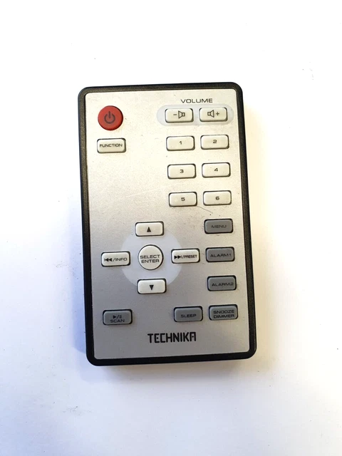 GENUINE ORIGINAL Technika Clock Dab Radio Idock Remote Control £8.95 ...