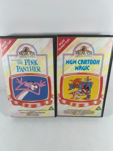 MGM CARTOON MAGIC & The Pink Panther VHS mgm family fun £4.95 - PicClick UK