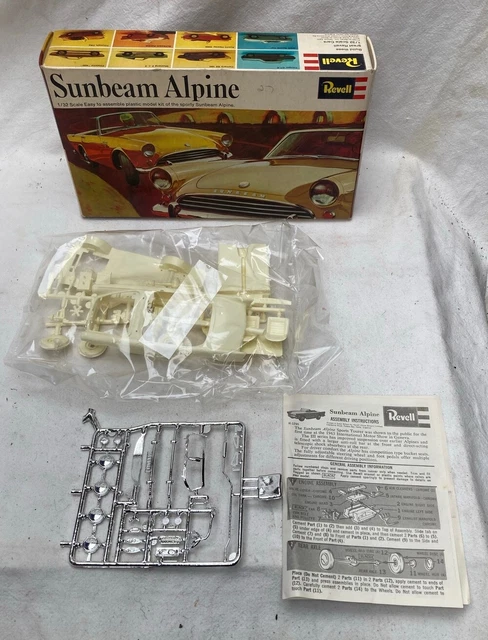 VINTAGE MODEL KIT Revell Sunbeam Alpine car 1/32 scale complete EUR 52 ...