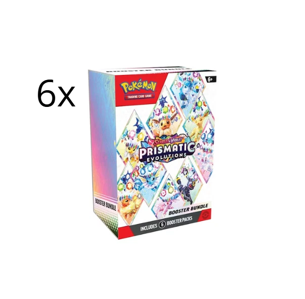 POKÉMON TCG: PRISMATIC Evolutions Booster Bundle – 6 Bundles (36 Packs ...