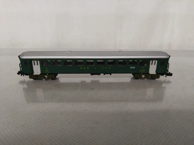 ARNOLD SWISS 2ND Class Passenger Coach SBB CFF 2301 N Gauge £9.00 ...