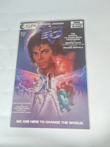 MICHAEL JACKSON AS Captain EO 1987 Eclipse 3-D Comic VERY NICE £65.00 ...