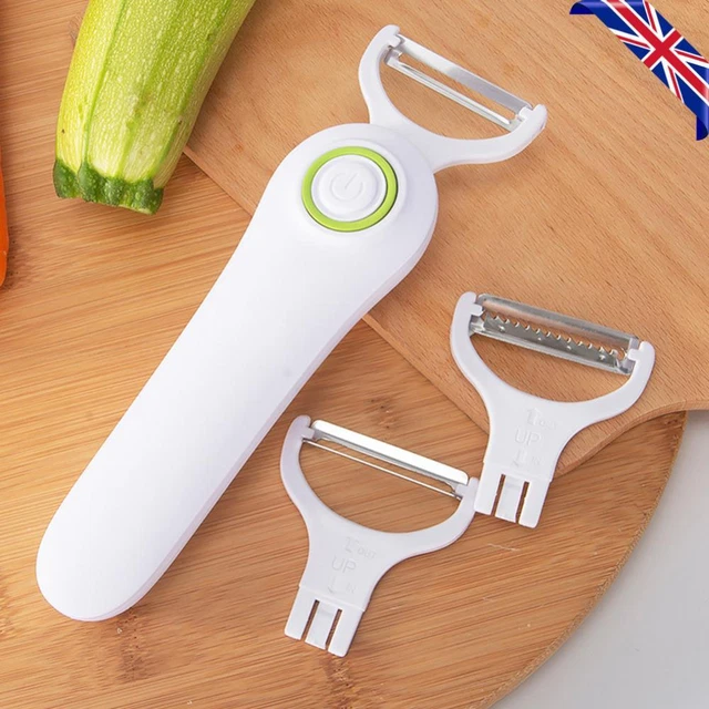 SKIN SCRAPER WITH 3 Cutter Heads Potato Peeler Stainless Steel Home ...