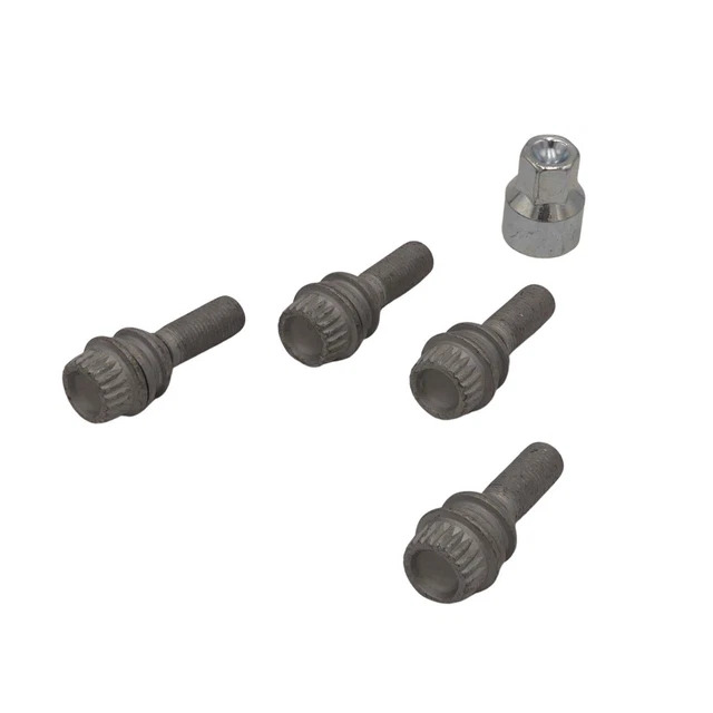 4X ORIGINAL VW Wheel Lock Rim Lock VW T5.2 Touareg 7L 7L6 M14x1,5x27,5 ...