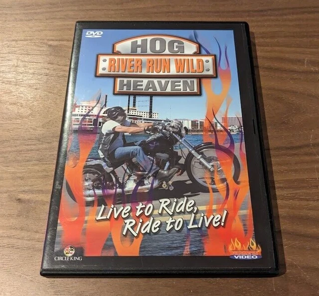 HOG HEAVEN RIVER Run Wild Biker DVD Full Throttle Video Circle King $7. ...