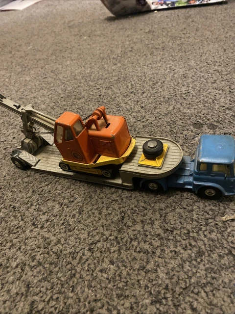 CORGI BEDFORD TRACTOR with Carrimore Low Loader and Priestman Digger ...