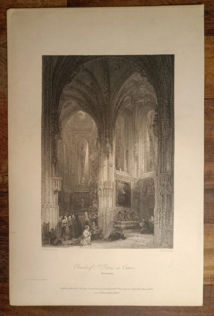 SAINT PIERRE EN Gravure Du Dix-Neuvième Siècle Dimensions 20 Cm X 14 Cm -N.12 $24.94 - PicClick AU