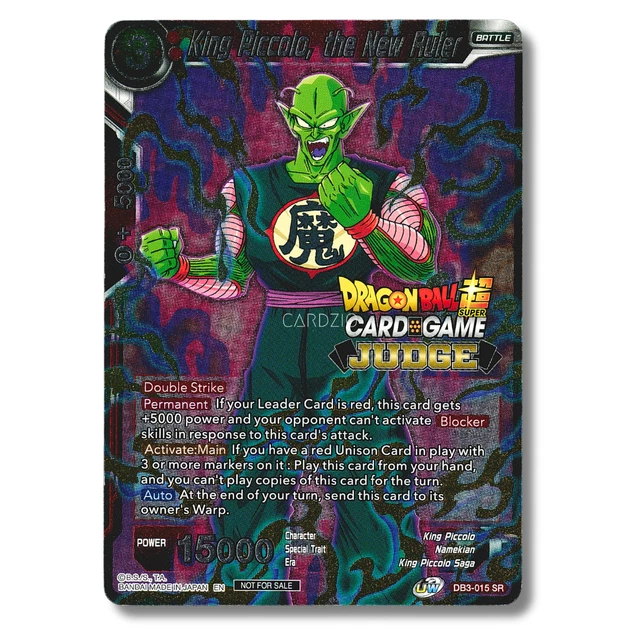 KING PICCOLO, THE New Ruler DB3-015 SR Judge $12.00 - PicClick AU