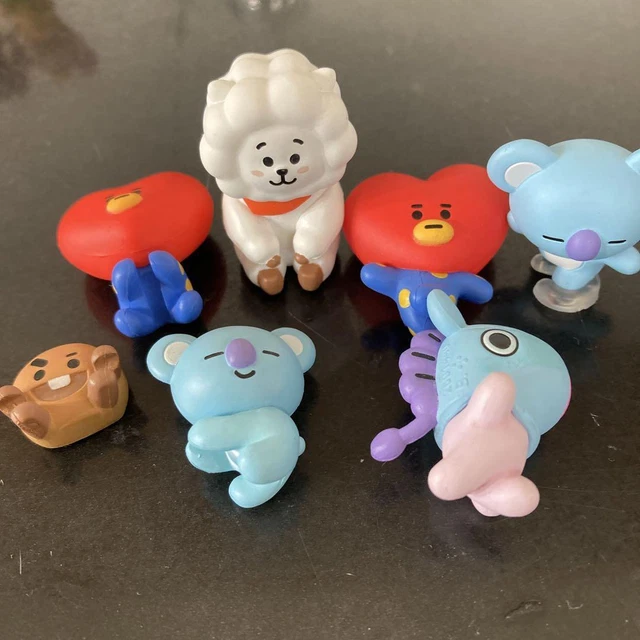 BTS FIGURE GACHA Gacha Narabundesu Hug Cot BT21 RJ TATA MANG KOYA ...