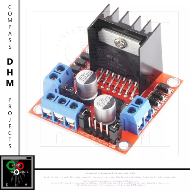 MODULE L298 STEPPER Control - Engine Marker Dc L298N Arduino Bridge H ... MODULE L298 STEPPER Control - Engine Marker Dc L298N Arduino Bridge H ...