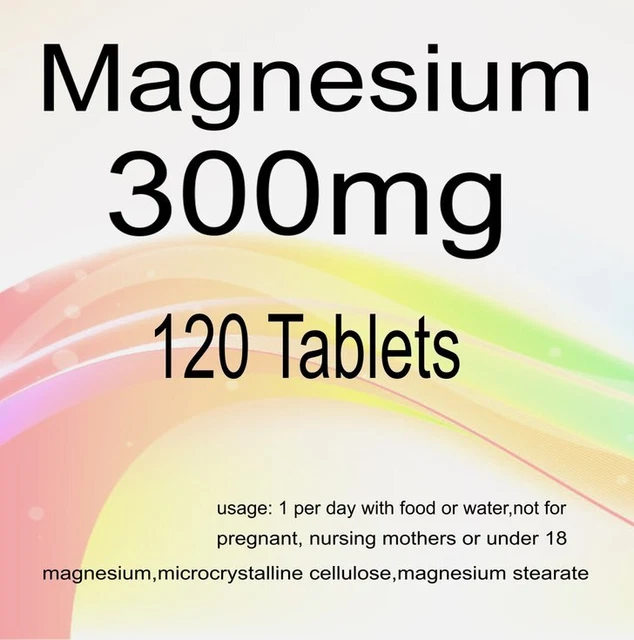MAGNESIUM 300MG MGO Vegan Muscle Function Strength Pro x 120 Tablets £ ...