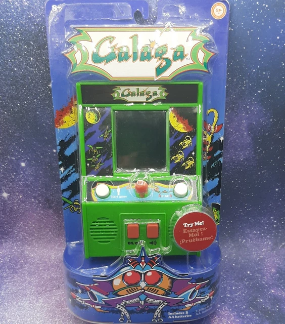 GALAGA MINI ARCADE Game - Classic 80's graphics New Sealed Basic Fun ...