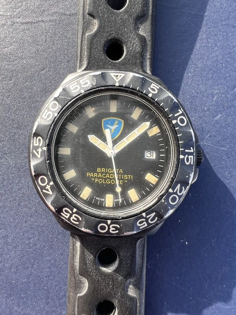 BREITLING DPW MILITARY Paratrooper Brigade Folgore Vintage Watch £347. ...