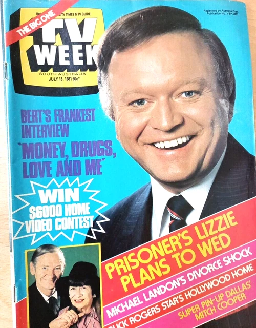 TV WEEK MAGAZINE 1981 Prisoner~Andy Gibb~Lynda Stoner~Michael Landon ...