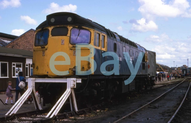 35MM RAILWAY SLIDE of Class 27 27203 @ Crewe Works Copyright to Buyer £ ...