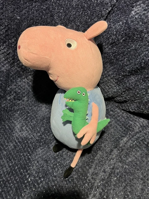 GEORGE WITH DINOSAUR Peppa Pig Large Plush Soft Toy - Super Soft ...