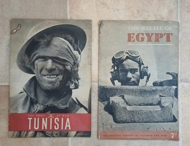 ORIGINAL WW2 BOOKS The Battle Of Egypt + The Army At War Tunisia ...