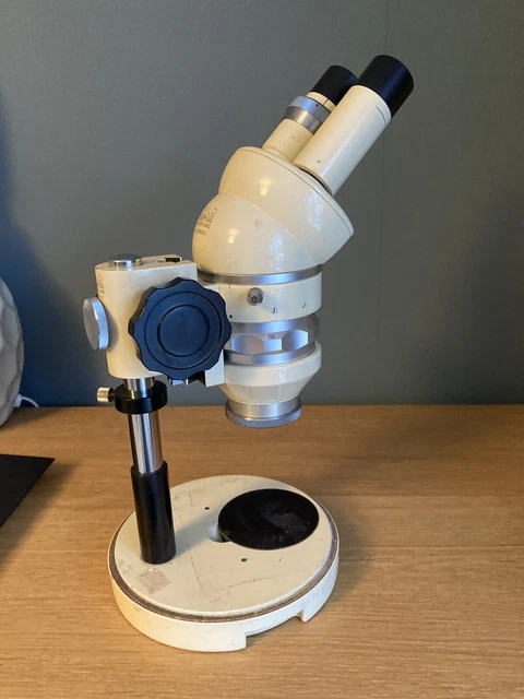 WILD HEERBRUGG M5, M5 Stereo MICROSCOPE W/ 10X OCULARS, 6x/12x/25x/50x ...