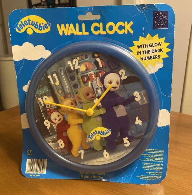 VINTAGE TELETUBBIES WALL Clock (1996) Battery Operated - Made In ...