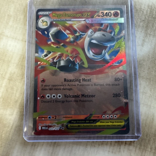 POKEMON TCG MEGA Evolution Mega Camerupt EX 022/132 Double Rare NM £1.35 - PicClick UK