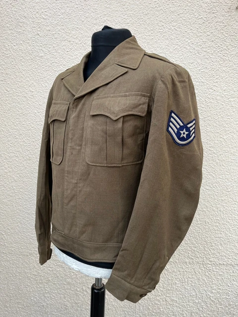 1944 DATED WW2 U.S Army Air Force USAF Ike Eisenhower Jacket-38" Chest ...