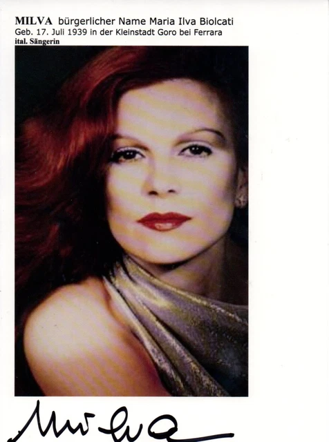 AUTOGRAMM - MILVA EUR 12,95 - PicClick DE