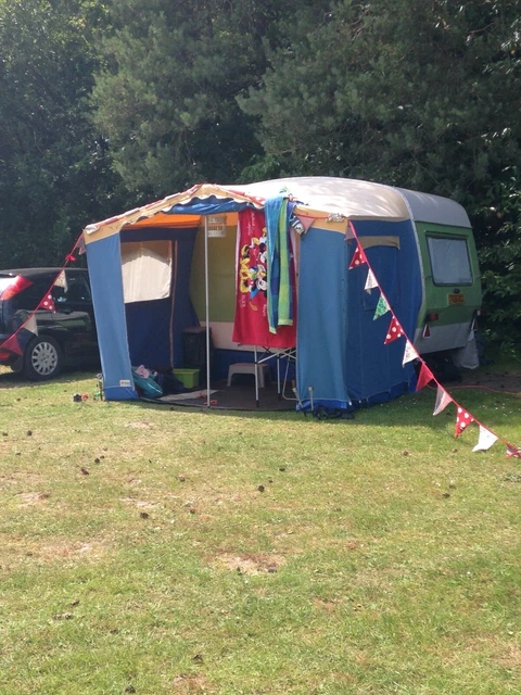 VINTAGE RETRO ORIGINAL 1970's Or 1960’s Caravan awning For Sprite 400 £ ...