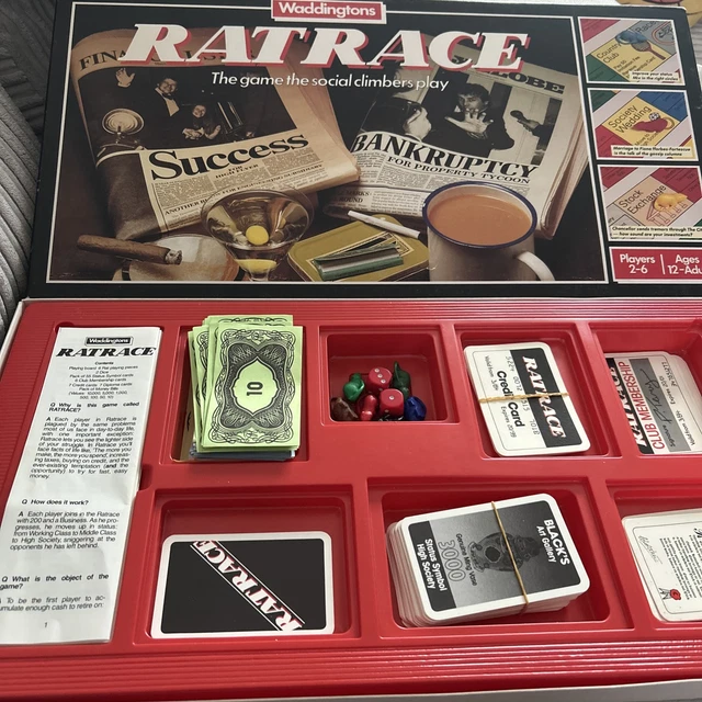 VINTAGE 1984 RATRACE Strategy Board Game - Waddingtons Games £16.84 ...
