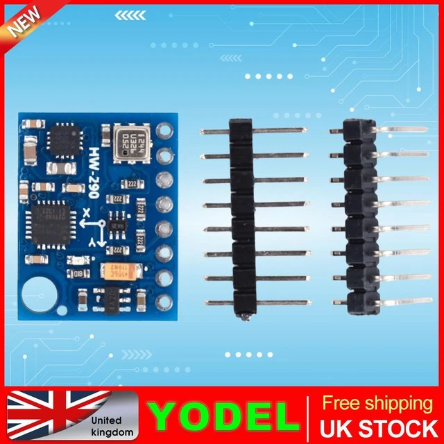 ACCELEROMETER MODULE GY-87 10DOF Module MPU6050 HMC5883L BMP180 3-5V for Arduino £7.69 - PicClick UK