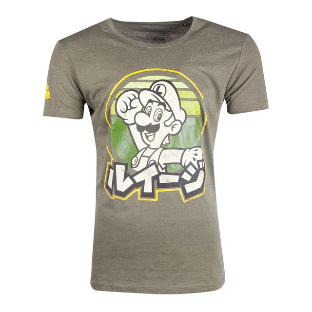NINTENDO SUPER MARIO Bros. Luigi T-Shirt Male Xxl Green TS206281NTN-2XL ...