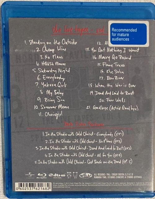 COLD CHISEL LIVE Tapes Vol 1 Live At Hordern Pavilion (Blu-ray 2013 ...