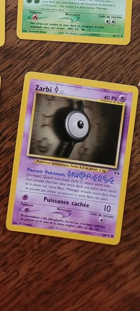 CARTE POKÉMON ZARBI [I] 68/75 Wizards Neo Discovery Français EUR 5,00 ...