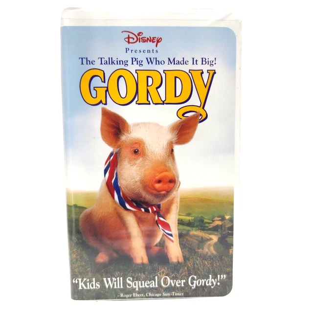 GORDY: THE TALKING Pig Who Made It Big VHS, 1995, Disney Home Video ...