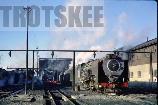 35MM SLIDE SAR South Africa Railways Steam Loco Class 25NC De Aar 1972 ...