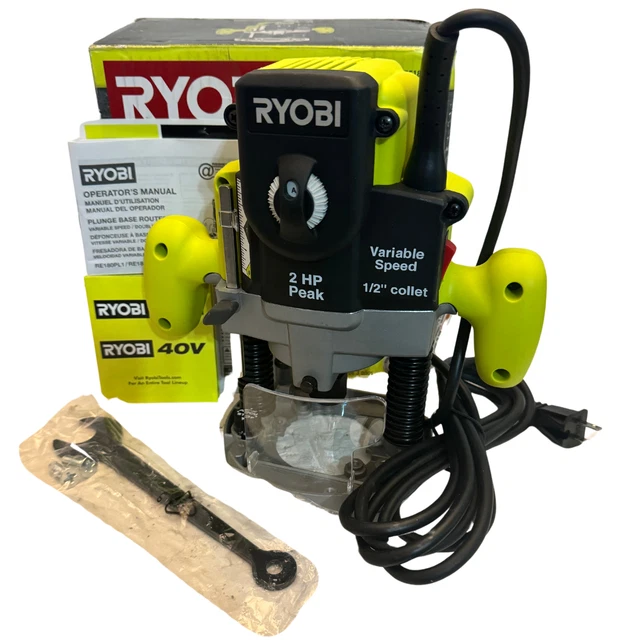 RYOBI RE180PL1G1-2 PEAK HP EVS Plunge Base Router $77.99 - PicClick