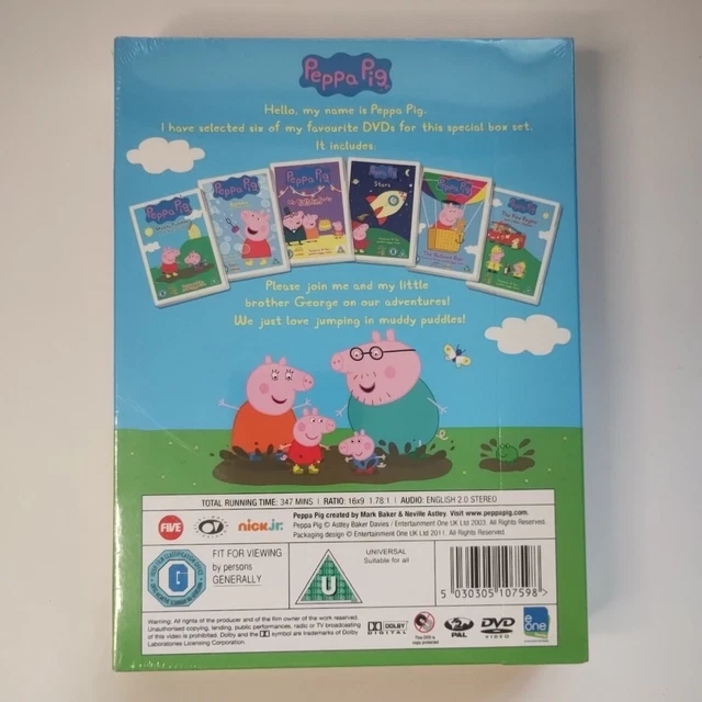 PEPPA PIG DVD Box Set Kids TV Cartoons 6 DVDs - New - Region 2 £10.00 ...