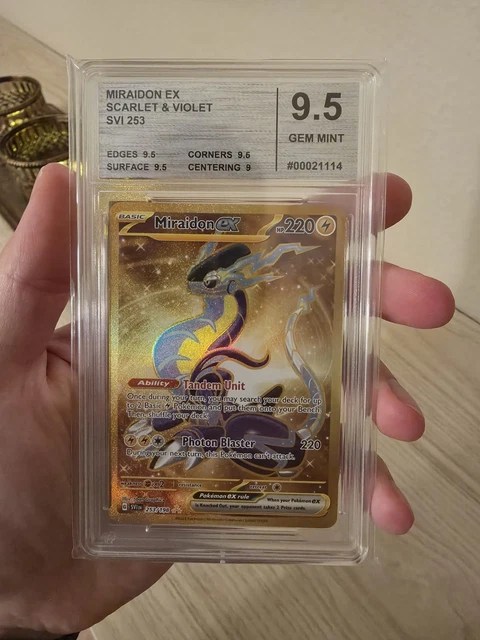 POKÉMON MIRAIDON EX SVI 253/198 Cardmarket 9,5 Gold Edition EUR 21,99 ...