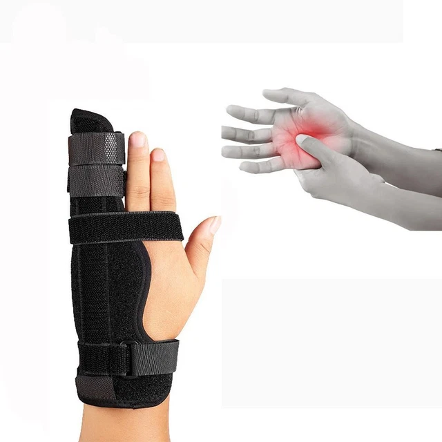 IMMEDIATE RELIE METACARPAL Splint Brace Adjustable Splint Finger Breaks ...