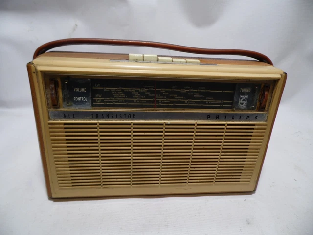 RARE VINTAGE PHILIPS all transistor radio working EUR 45,90 - PicClick FR