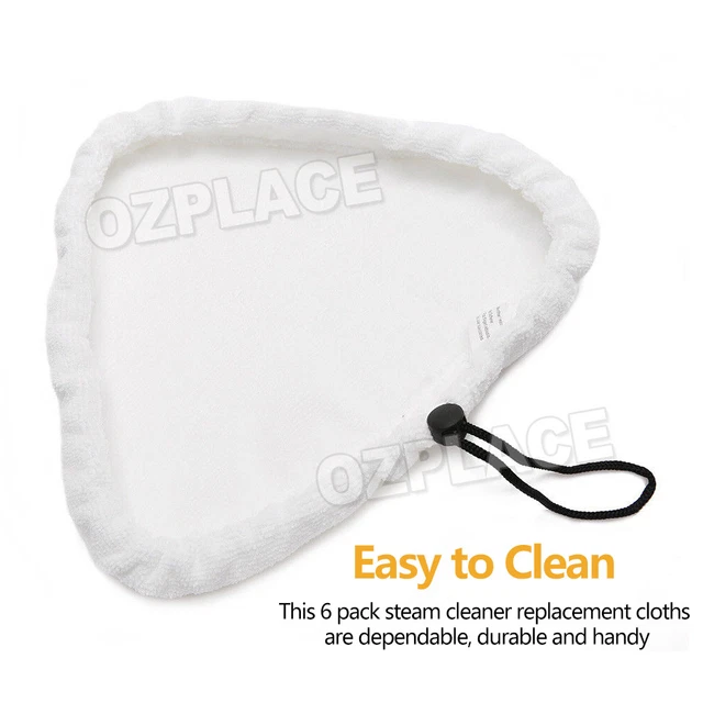 6PCS STEAM MOP Pads Replacement Floor Mopping Pad Microfibre Cloth ...