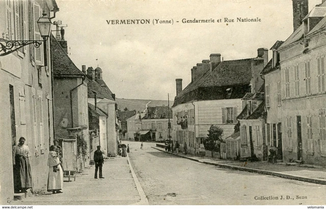 S6516 CPA 89 Vermenton - Gendarmerie et Rue Nationale EUR 8,00 ...