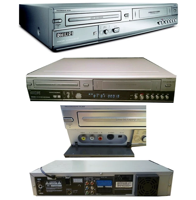 PHILIPS DVDR630VR DVDR3320V VCR VHS DVD Combi Recorder Converter,EXT in ...