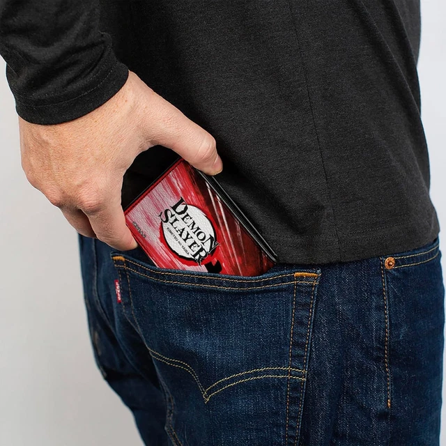 DEMON SLAYER WALLET, Bifold, Demon Slayer Zenitsu Agatsuma Shouting ...