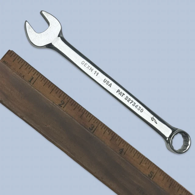 SNAP-ON 11MM COMBINATION Wrench 12-Point Flank Drive Plus Short Handle ...