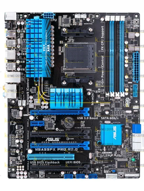 ONE USED ASUS M5A99FX PRO R2.0 AMD 990FX Motherboard Socket AM3+ DDR3 ATX £151.35 - PicClick UK