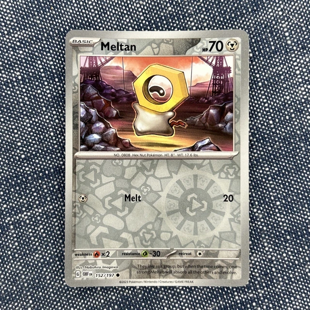POKÉMON TCG MELTAN SV03: Obsidian Flames 152/197 Reverse Holo Common ...