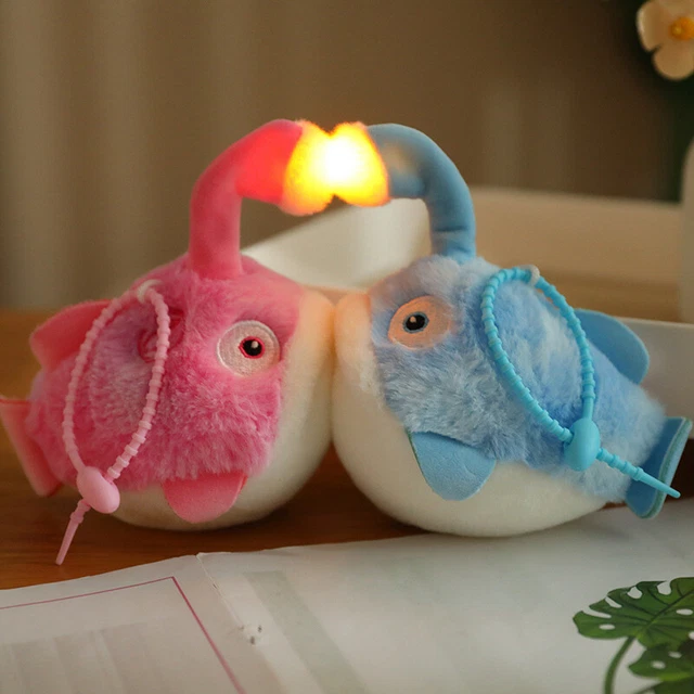 CROSS-BORDER SIMULATION COUPLE Bobo Angora Fish Plush Toy Glowing ...