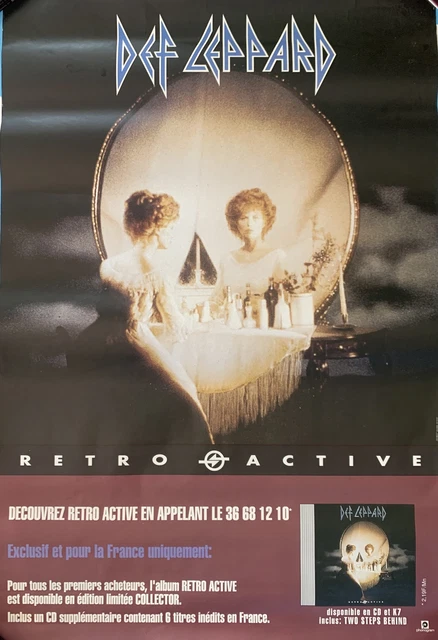 DEF LEPPARD RETRO Active 1993 80x120cm Affiche Originale Concert EUR 48 ...