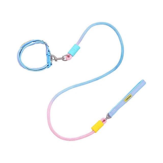 PET TRACTION ROPE Collar 2 In 1 Design With Thiened Nylon And Silicone ...