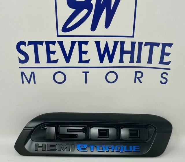 20-2023 RAM 1500 DT HEMI ETORQUE Black Hood Emblems Right Side Mopar ...